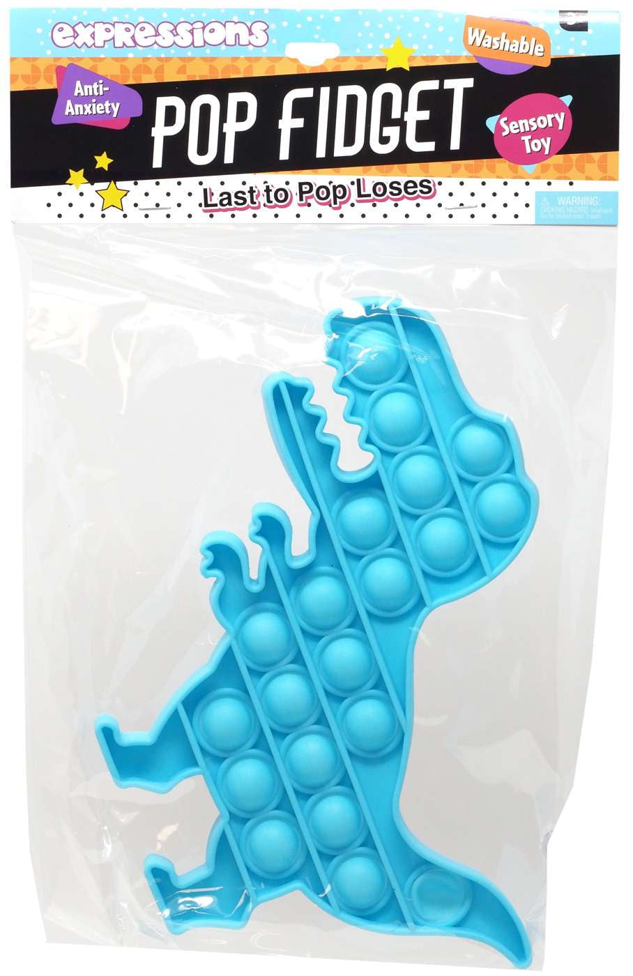 Expressions T-Rex Blue Fidget Toy - Walmart.com