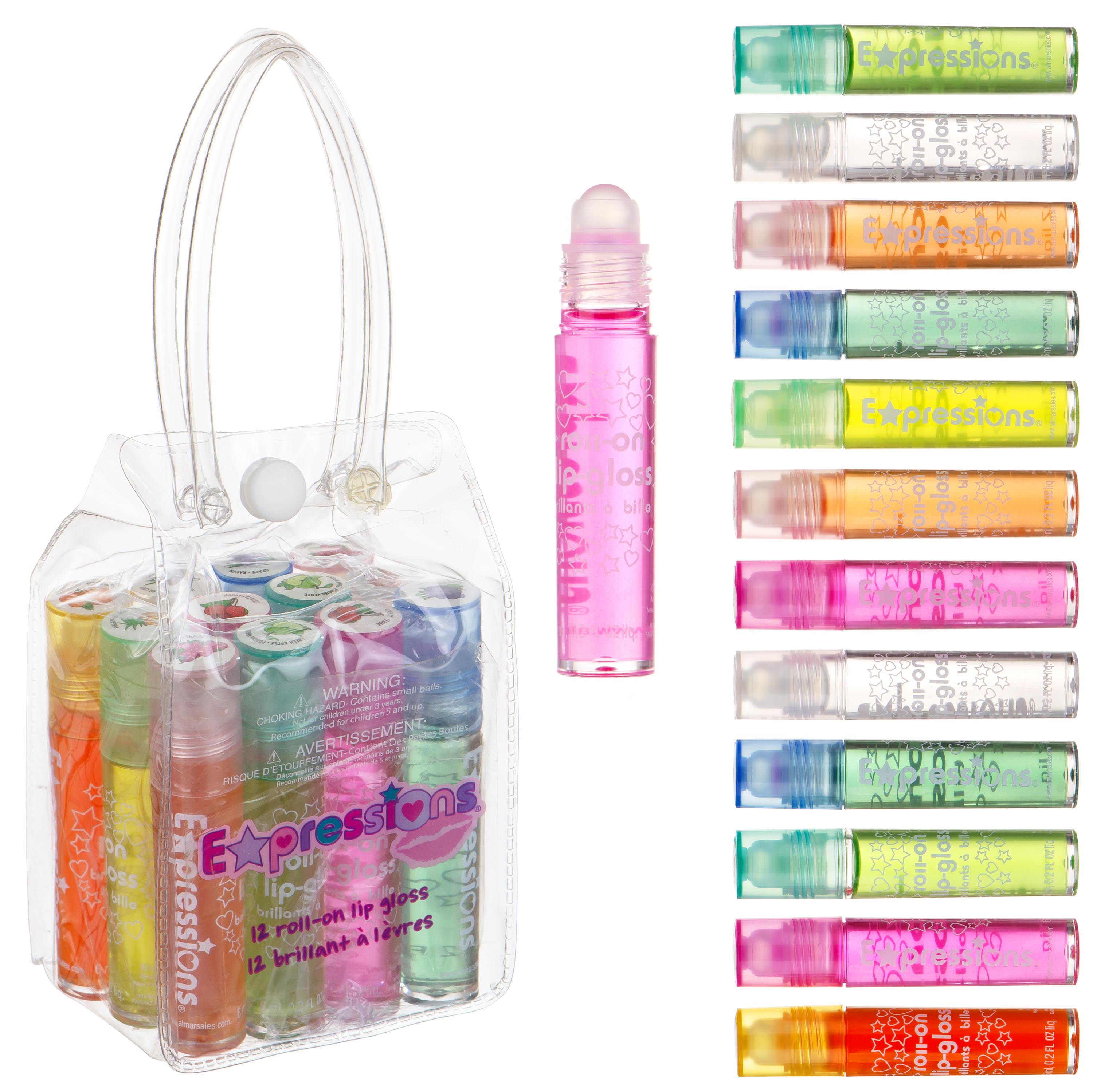 Expressions Girl - 12 Piece Fruit-Flavored Lip Gloss Set, Teen's Beauty ...