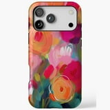 Expressive Abstract Chic Floral Art iPhone Case 11 through 17 Pro Max ...