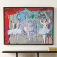 Expressive Ballet Stage Abstract Dancer Colorful Figurative, Unframed ...