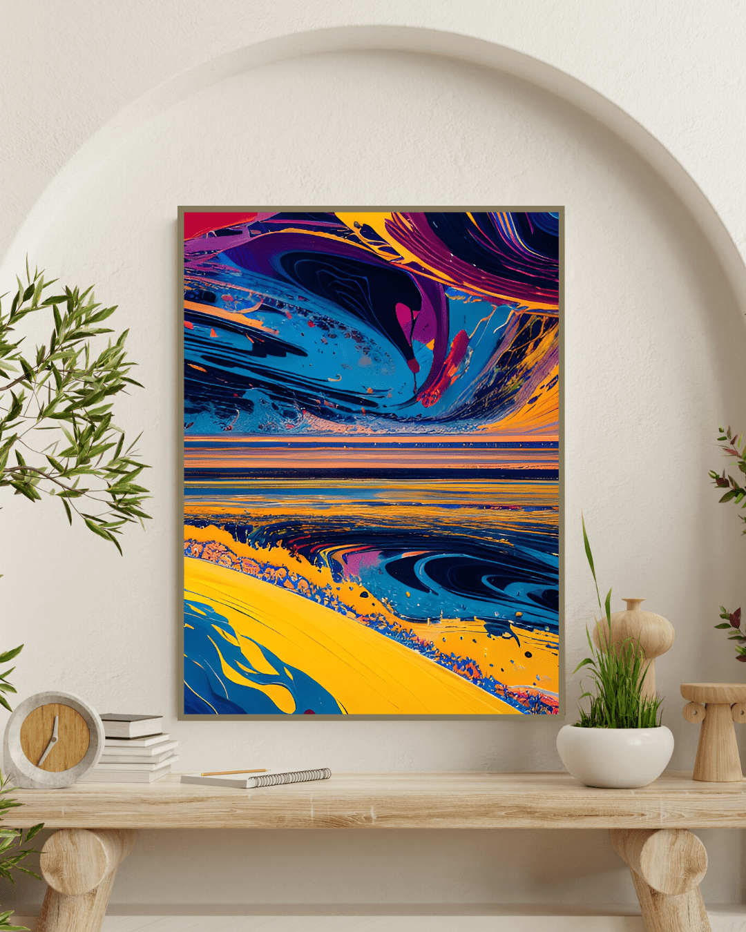 Expressive Gestures - Abstract Expressionism Canvas Wall Art - Walmart.com