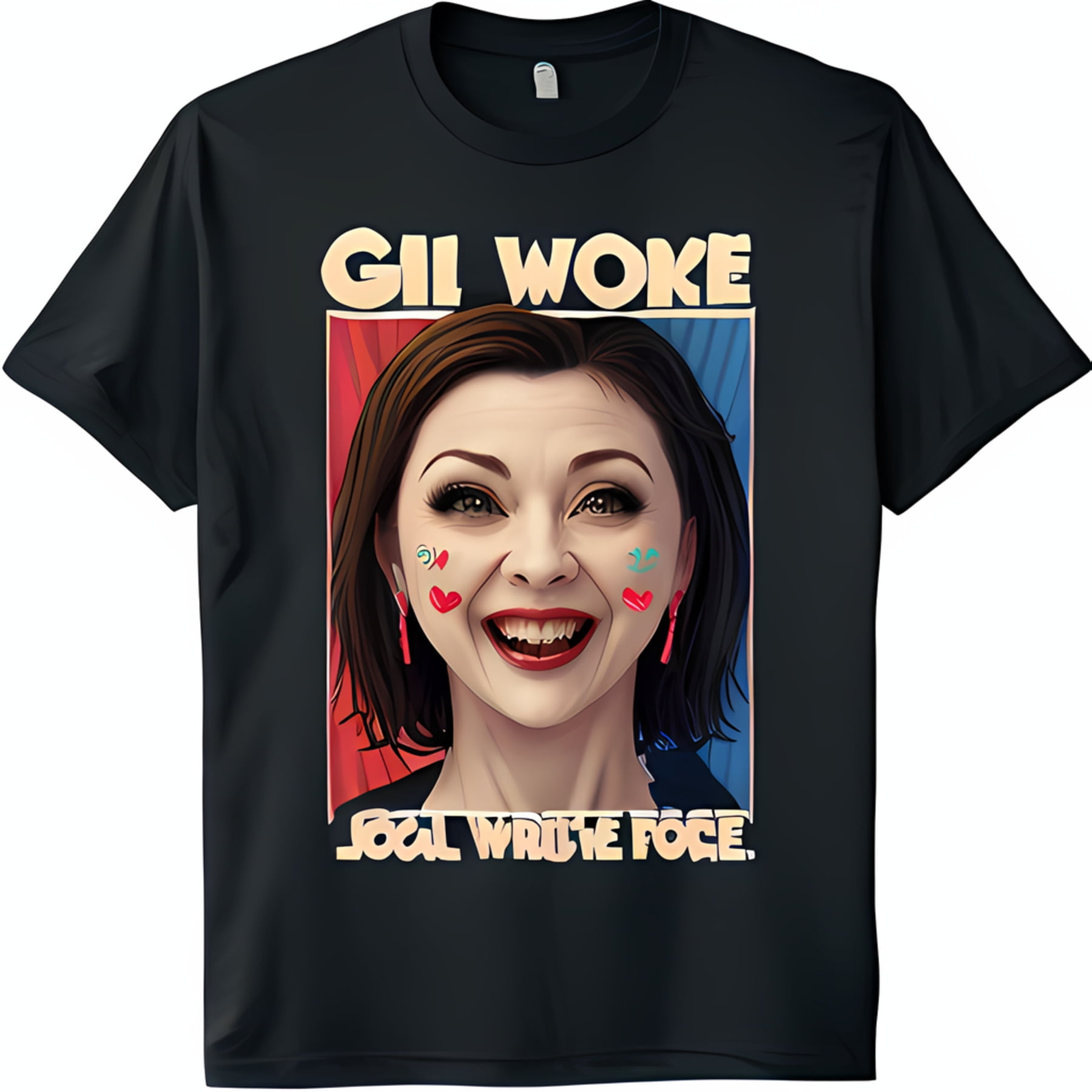 Expressive Woman Graphic Tee GIL WOKE & LOCAL WRITE FORCE Design ...