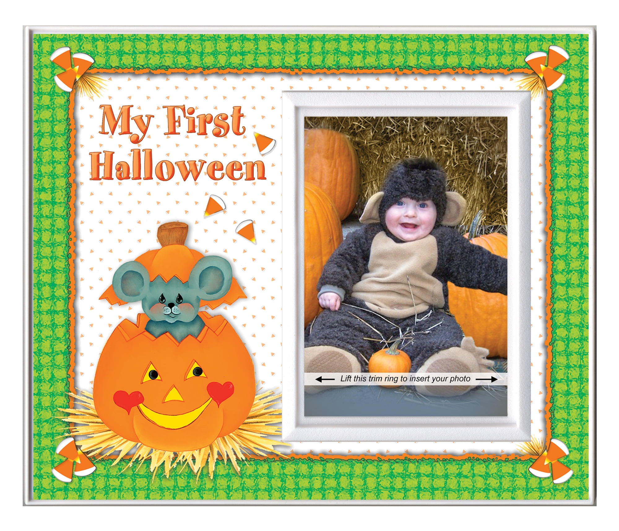 Expressly Yours! "My First Halloween" Pumpkin Picture Frame Keepsake ...
