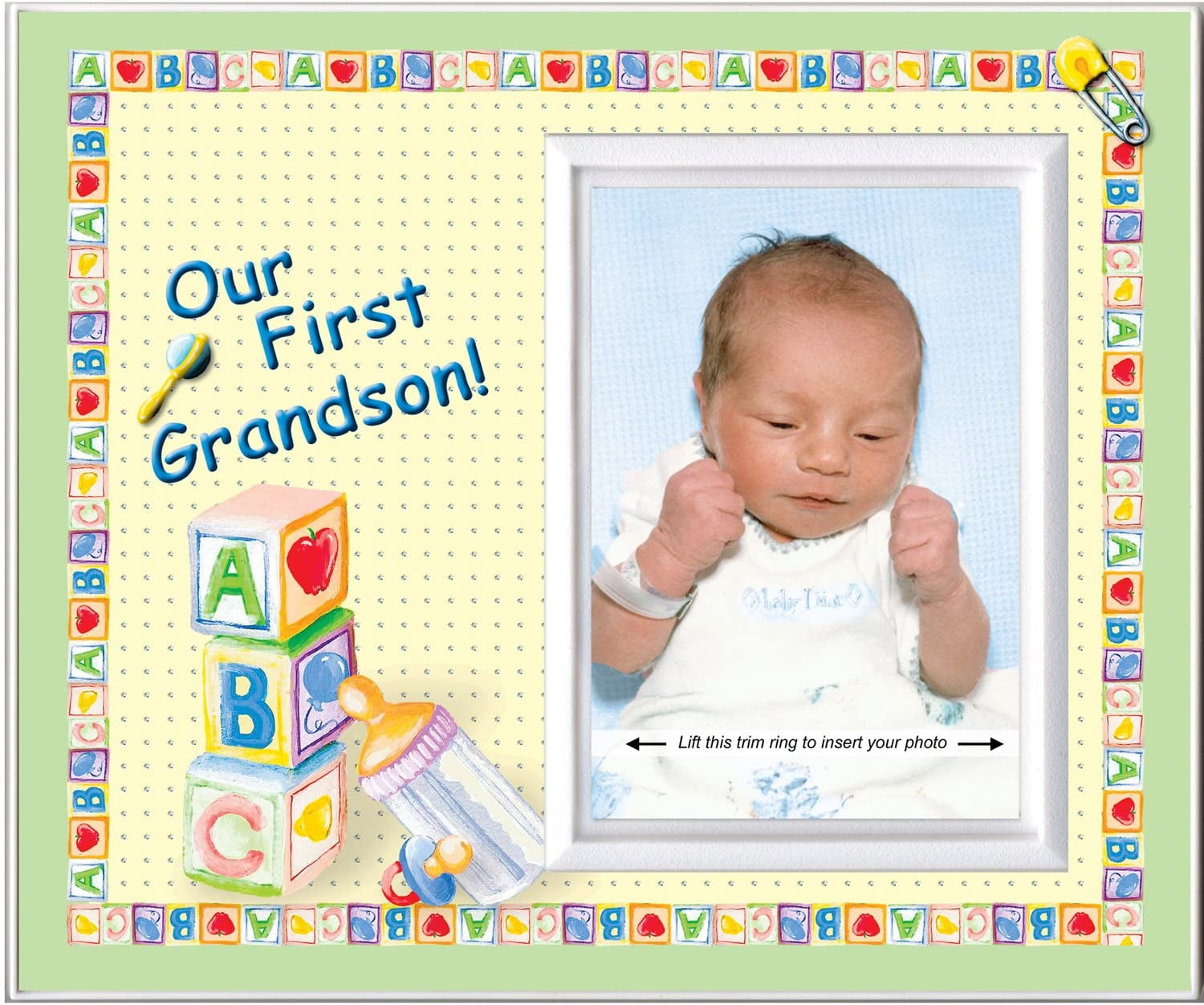 Expressly Yours! "Our First Grandson" Picture Frame Keepsake Gift for ...