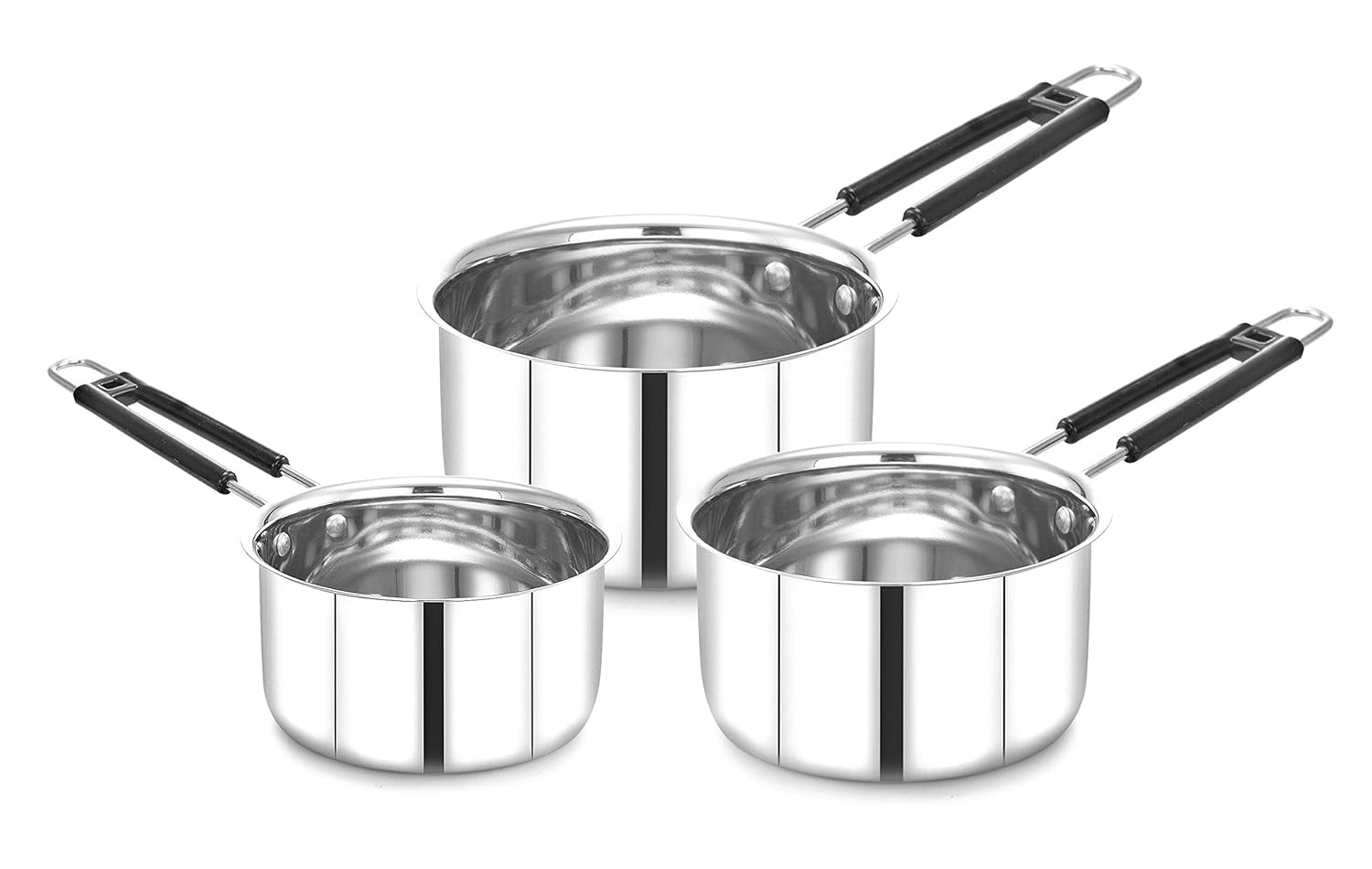 Expresso Stainless Steel Induction Flat Base Sauce Tea Pan Vessel with ...
