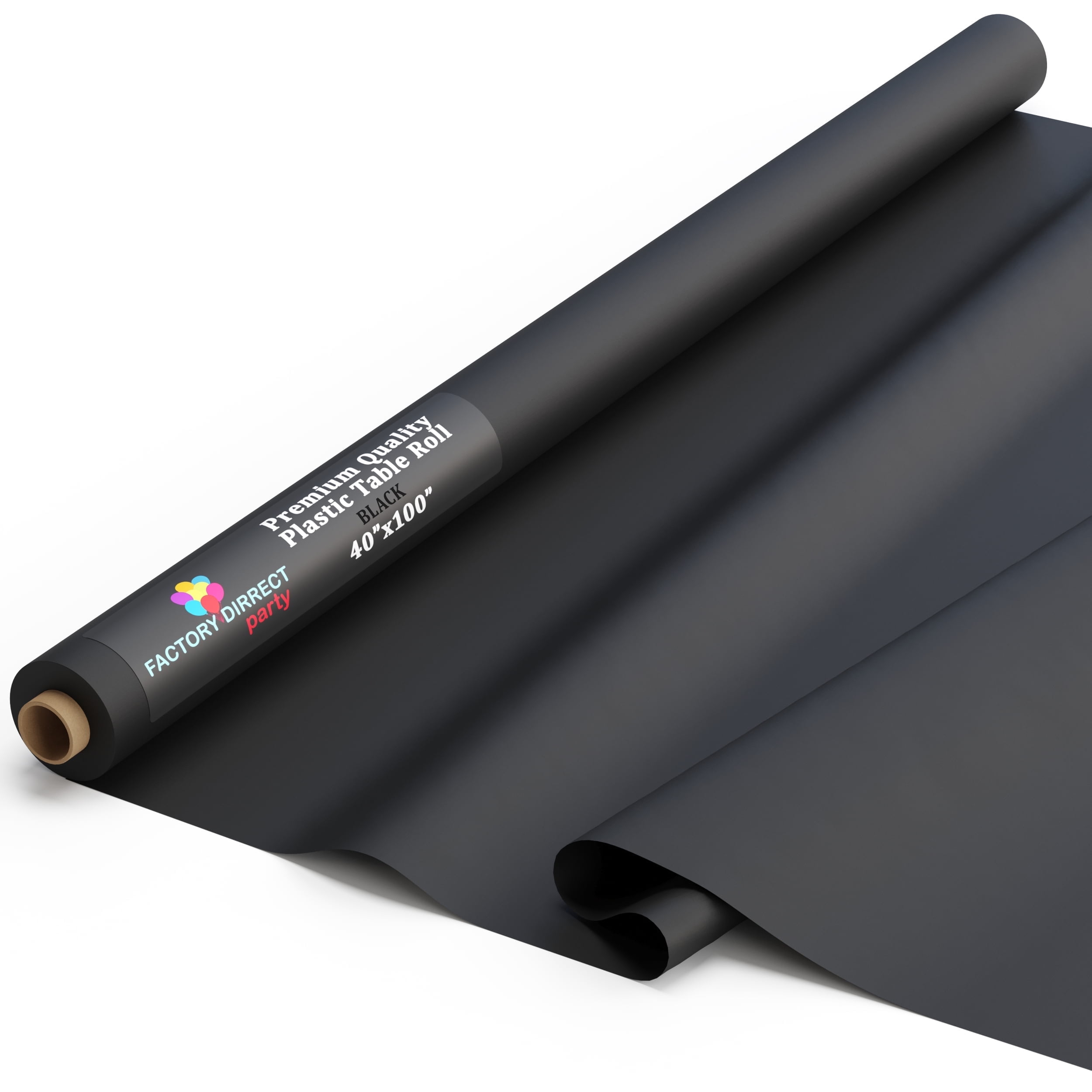 Exquisite Premium Disposable Black Plastic Tablecloth Roll - Heavy Duty ...