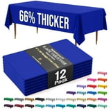 Exquisite Disposable Rectangular Plastic Tablecloth 54" x 108" Dark ...