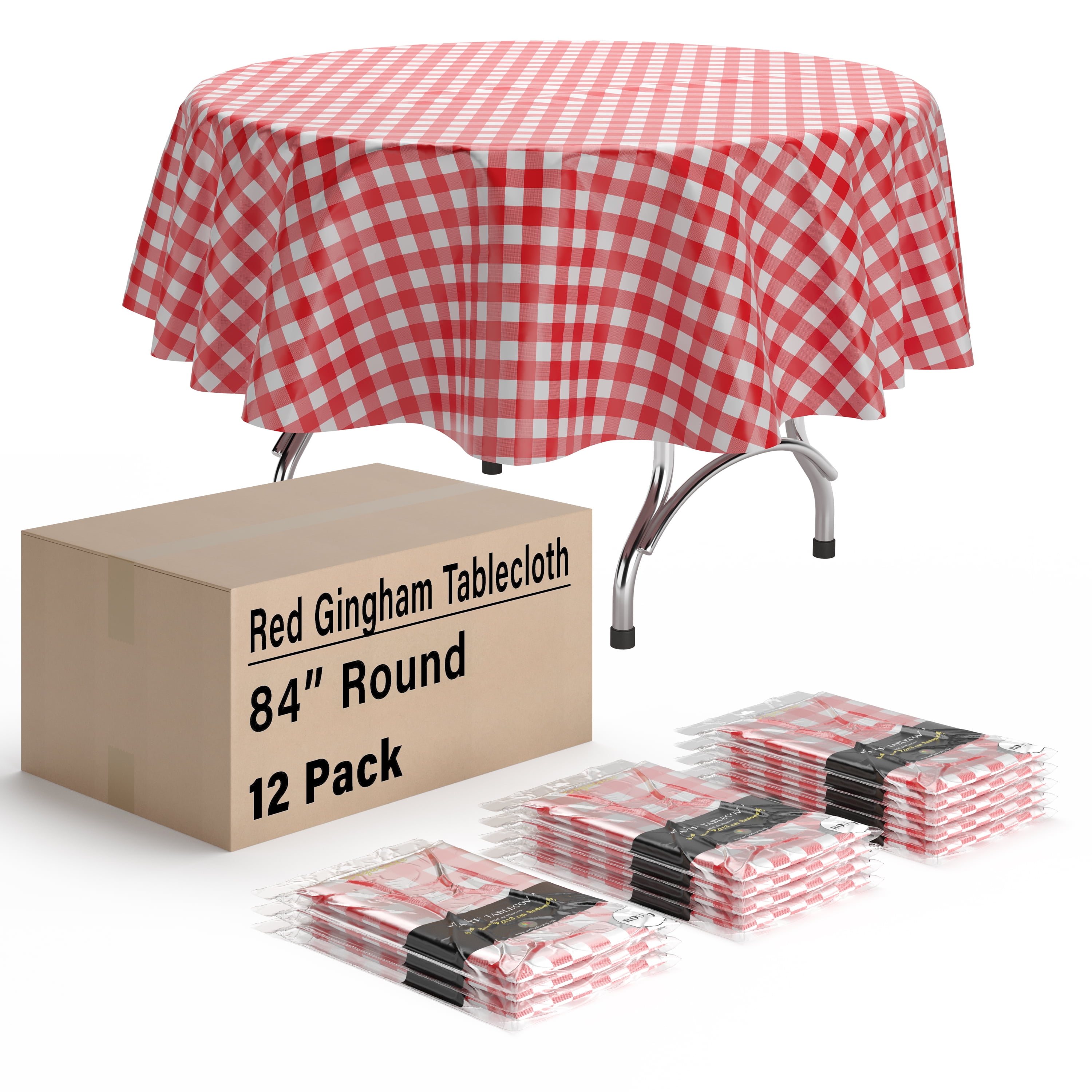 Red Checkered Table Cloth
