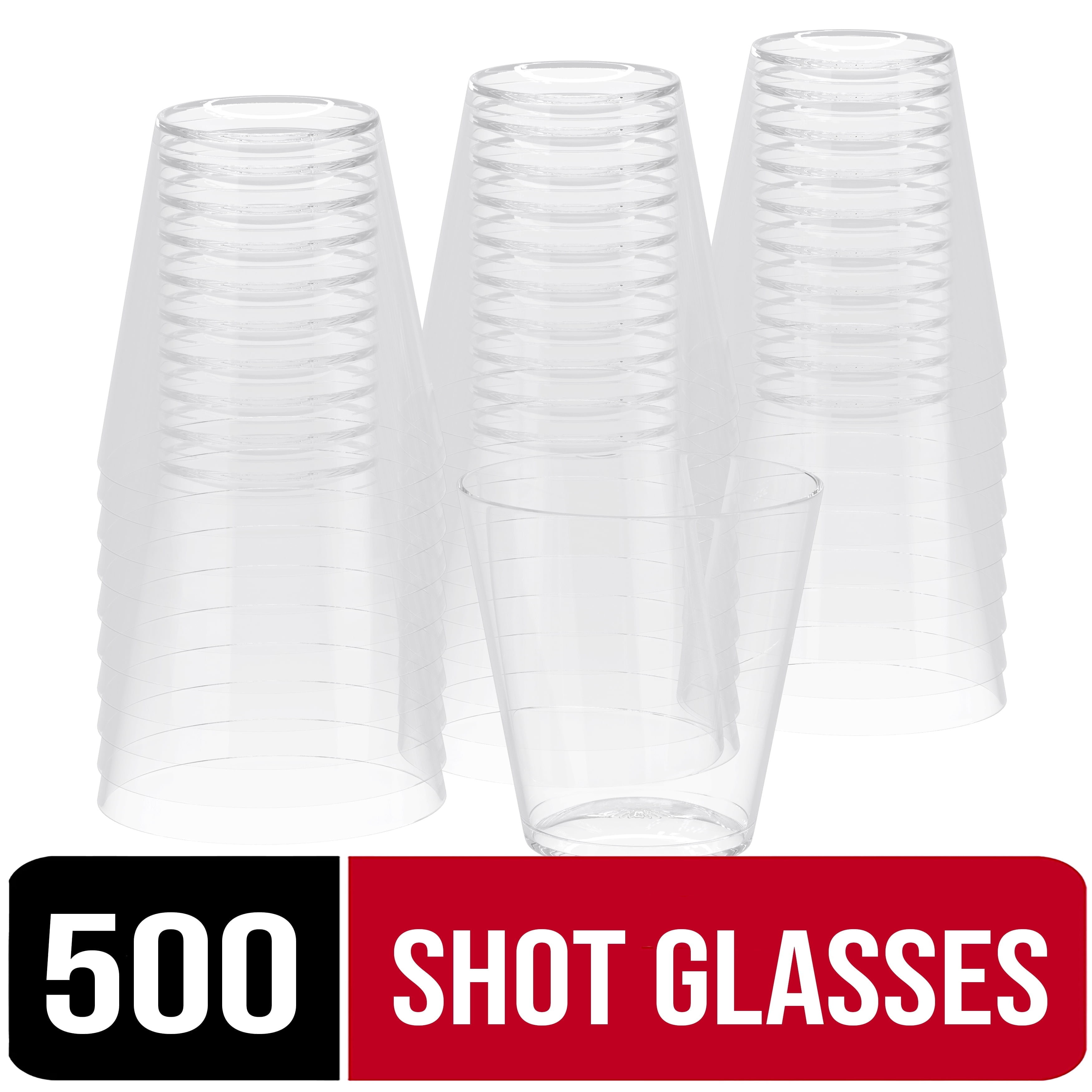 Exquisite 2 Oz. Clear Plastic Shot Glasses - 100 Ct. - Walmart.com