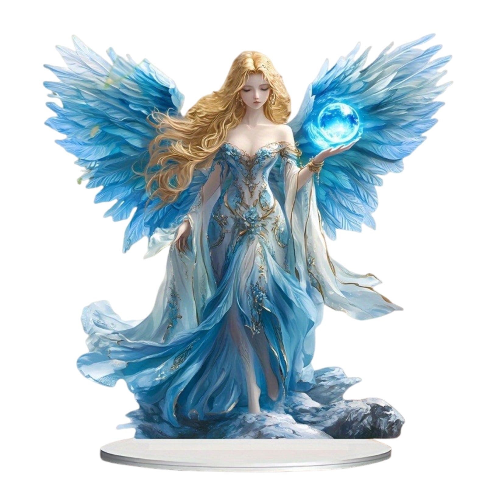 Exquisite 2D Angel Wings Desktop Ornament For Girls Office And Home ...