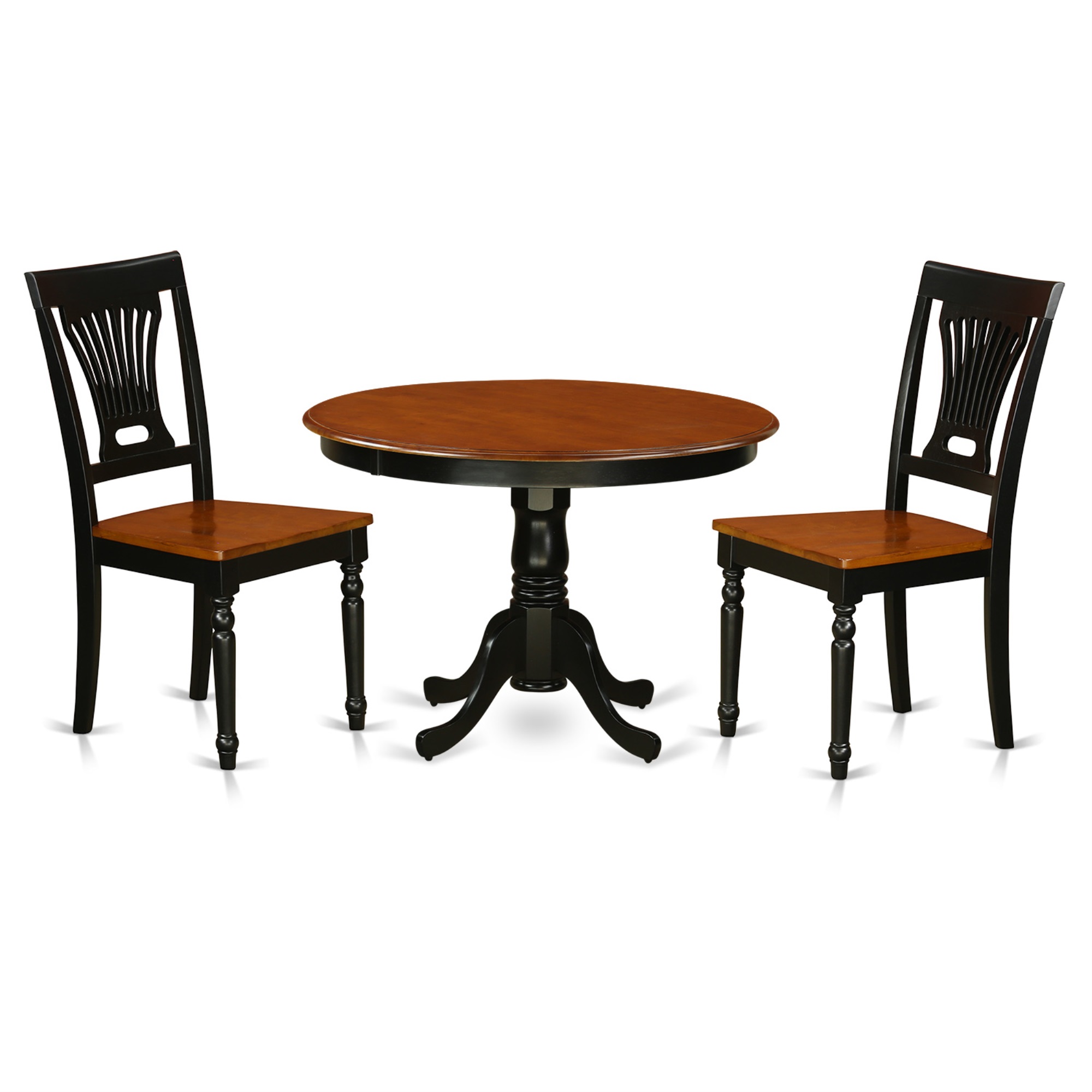 Exquisite 3-Piece Round Kitchen Table Set with Chairs - 42 Width, 30 ...