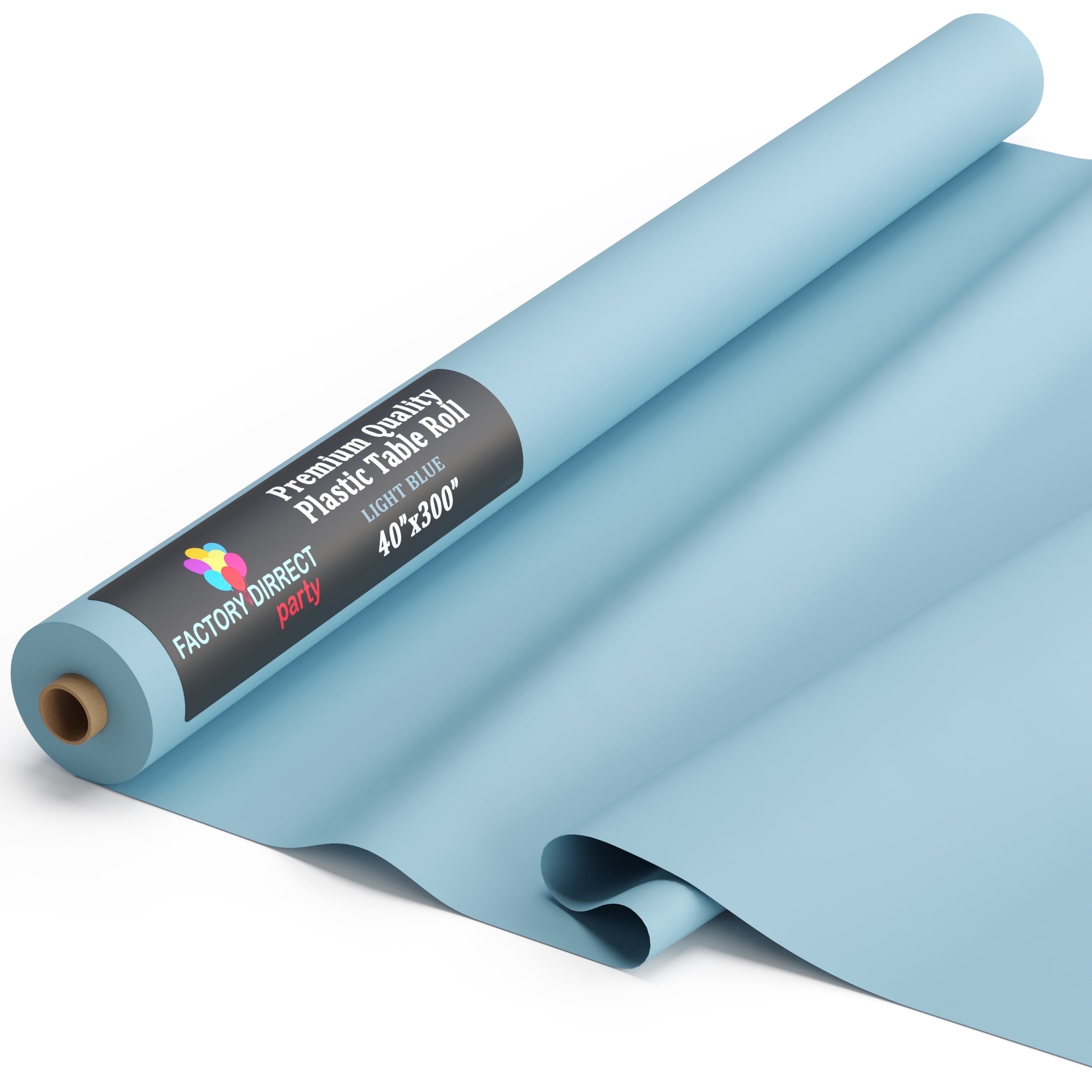 Exquisite Disposable Light Blue Plastic Tablecloth Roll for Parties ...
