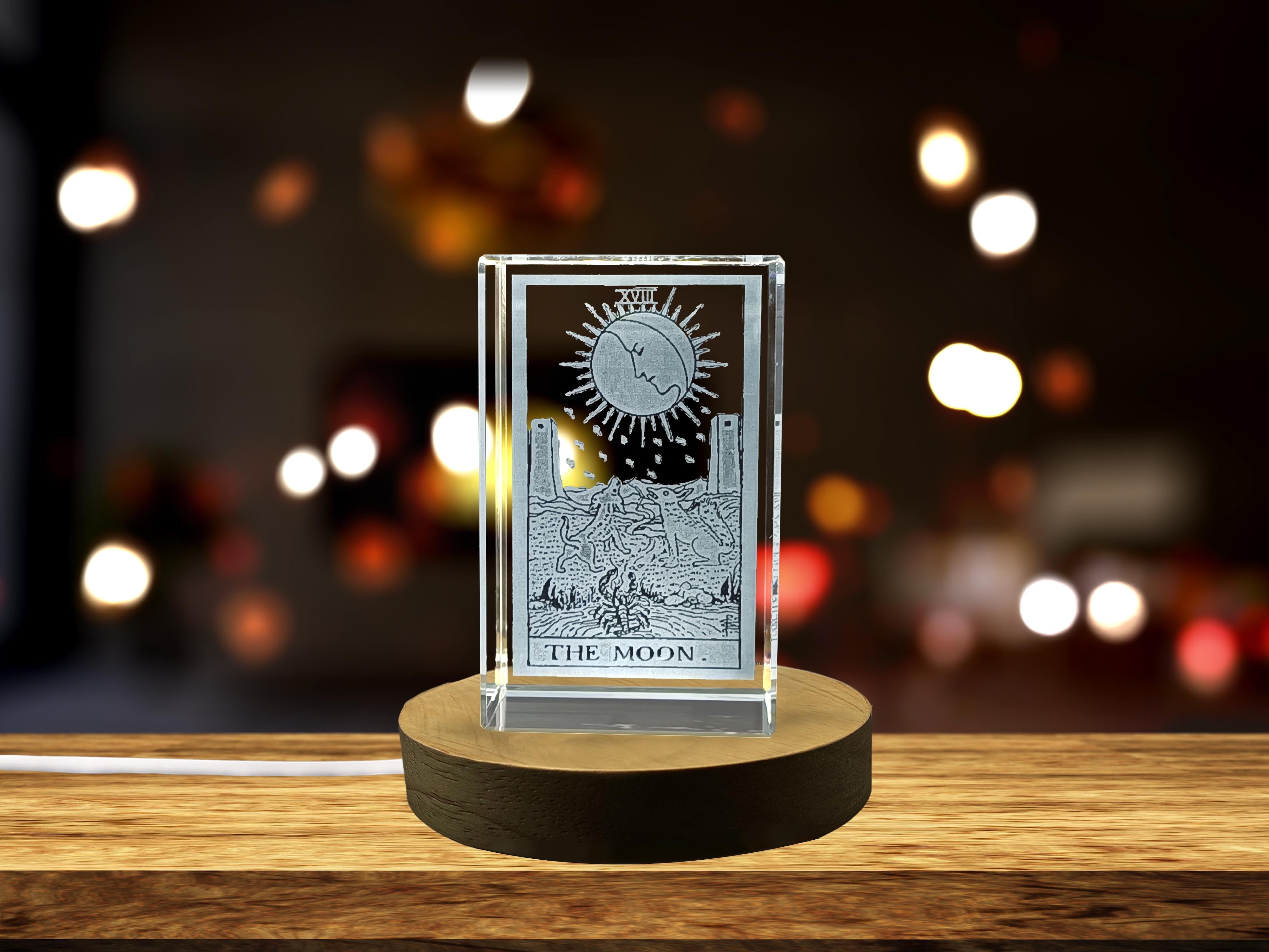 Exquisite 3D Engraved Crystal Sculpture of The Moon - Walmart.com