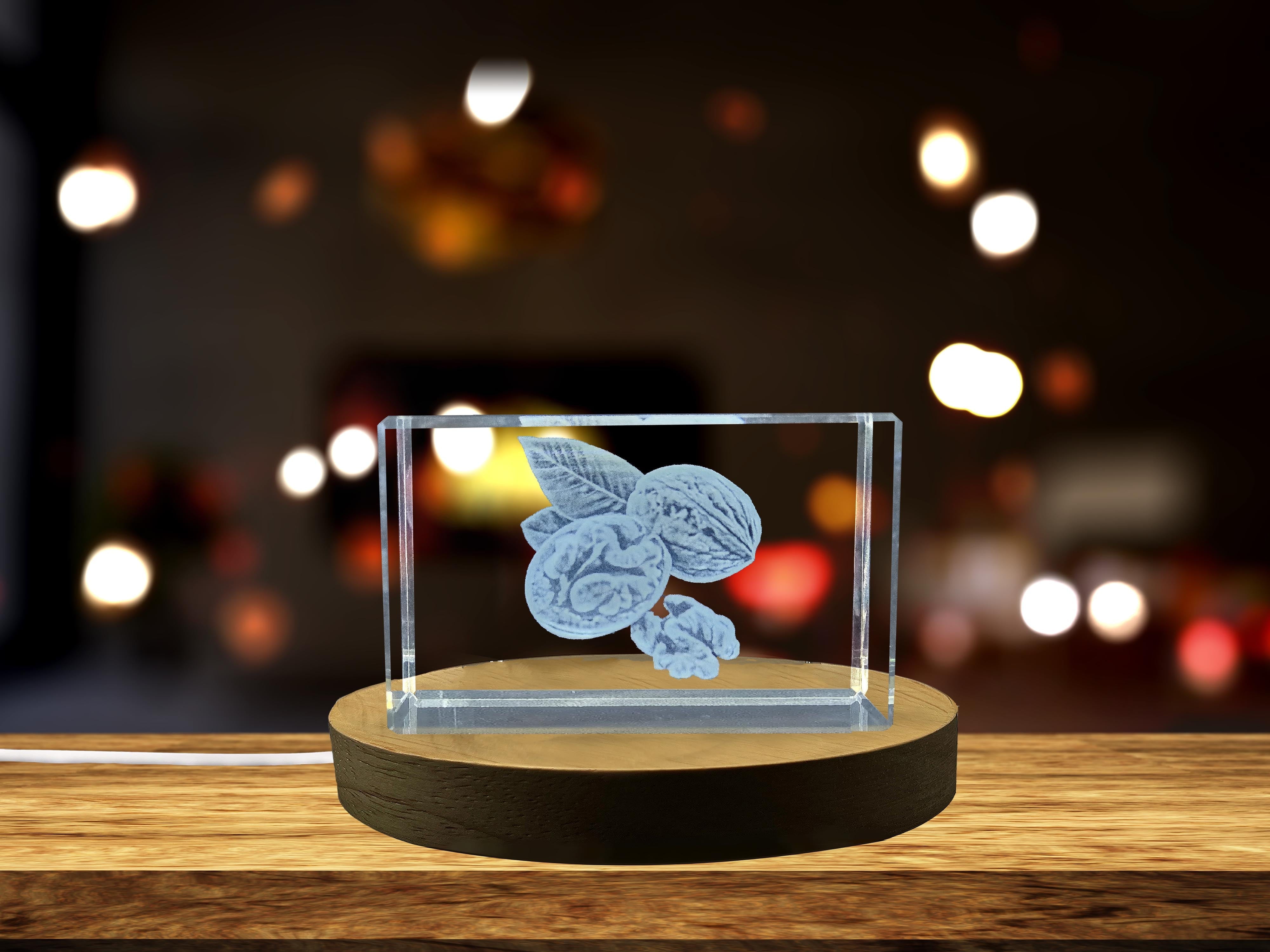 Exquisite 3D Nut Engraved Crystal Gift - Walmart.com