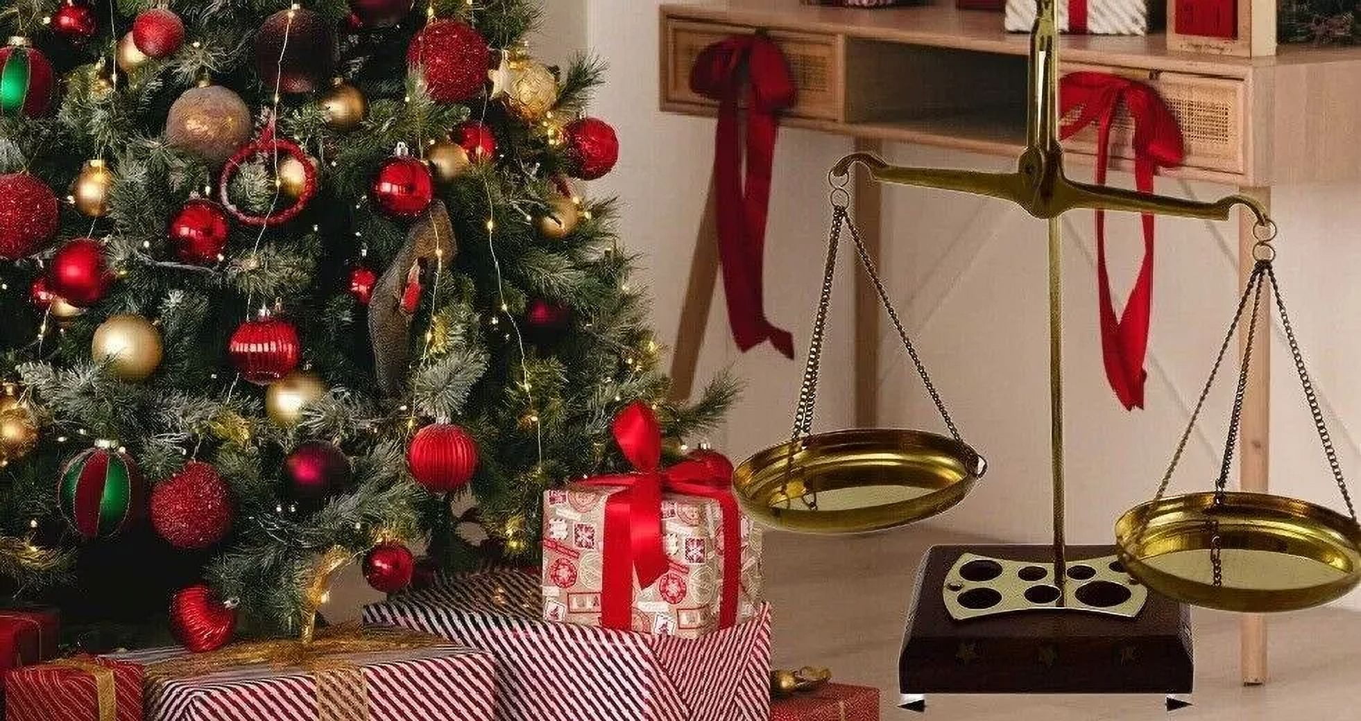 Exquisite 7"Ornate Brass Decorative Weighing Scale Balance Tarazu with ...