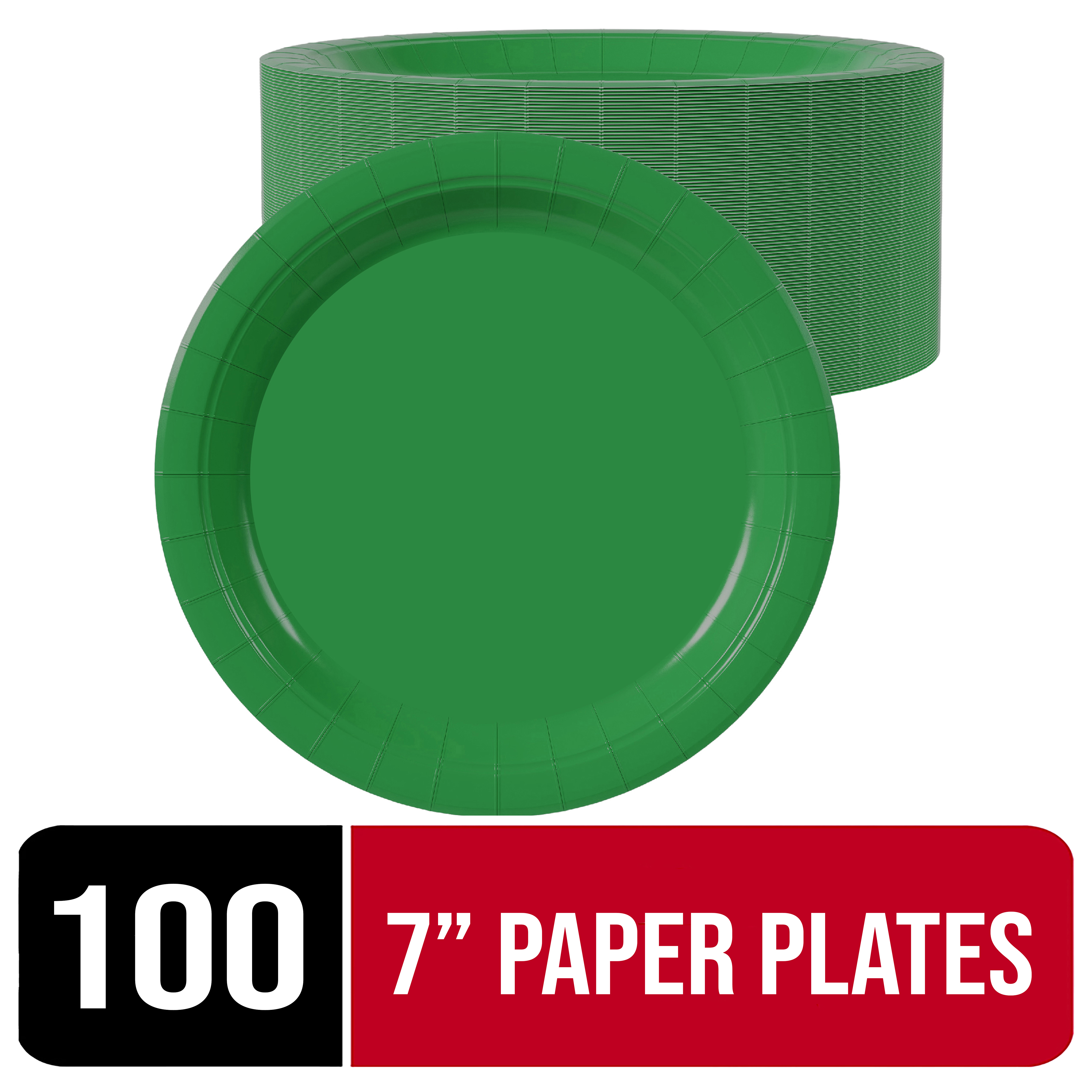 Glad Paper Plates, Square, 10.25", Green, 50 Ct - Walmart.com