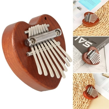 EQWLJWE Mini Kalimba Thumb Piano 8Keys Wooden,Exquisite Finger Piano ...