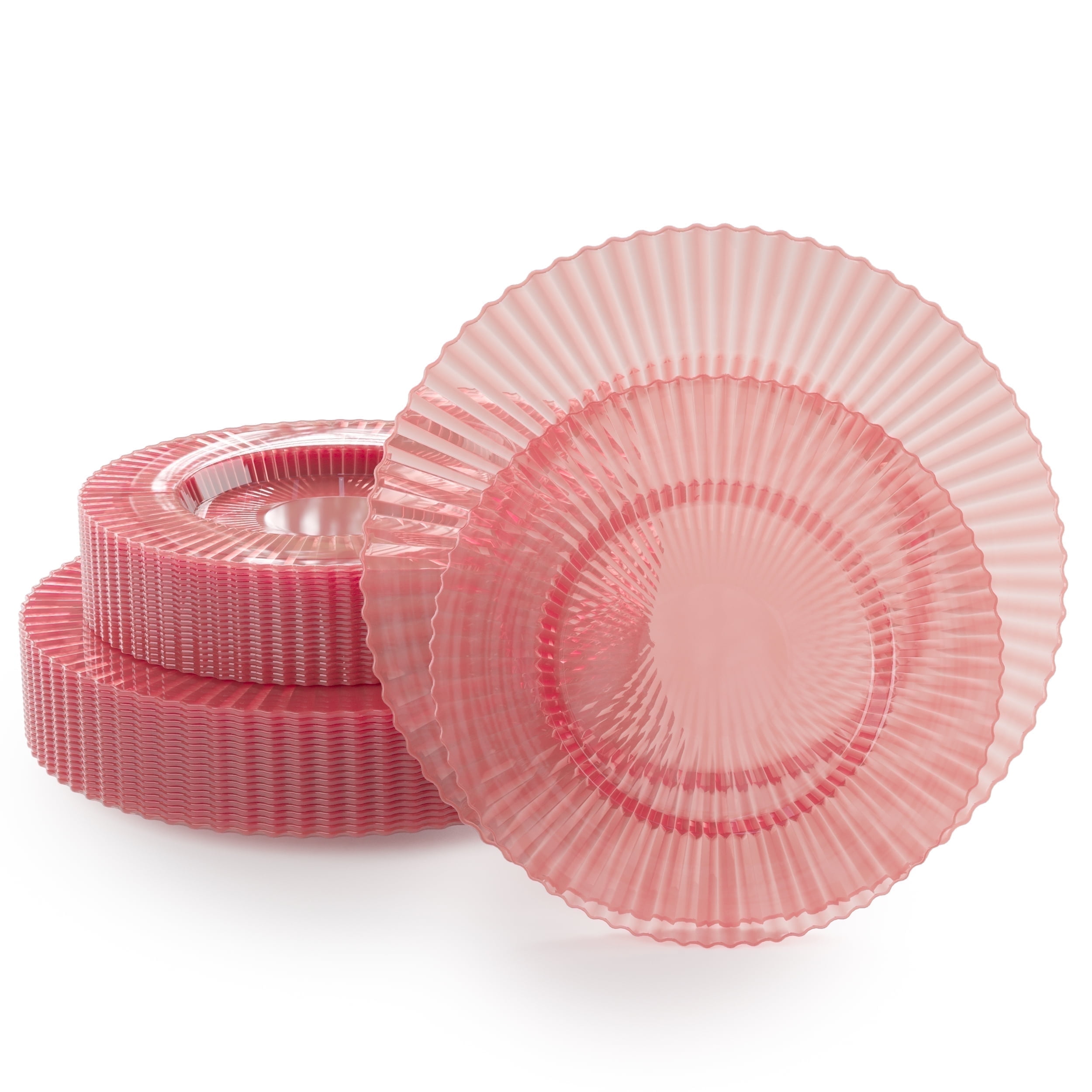 Exquisite Dinner Plates, Crystal Rose Quartz Design, 80-Piece Set, 11 ...