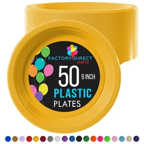 Party Plates Yellow