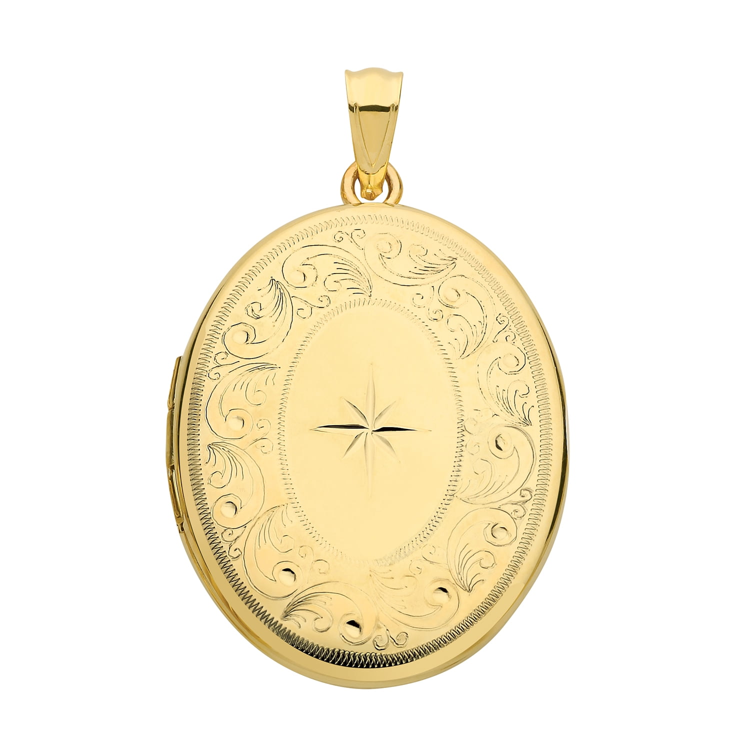 Exquisite 9k Gold Women Locket - 36mm*23mm - Walmart.com