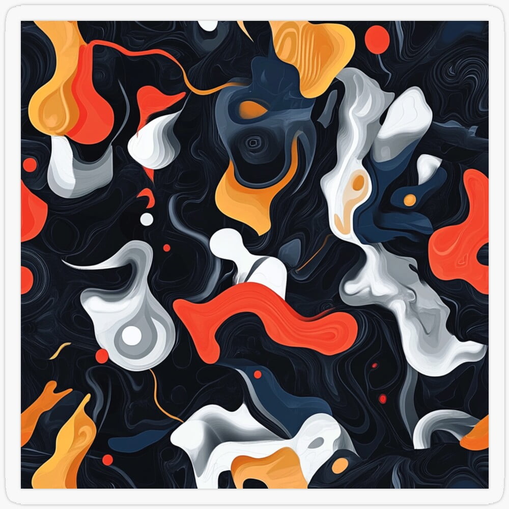 Exquisite Abstract And Timeless Purity Sticker Kir-1099 - Walmart.com