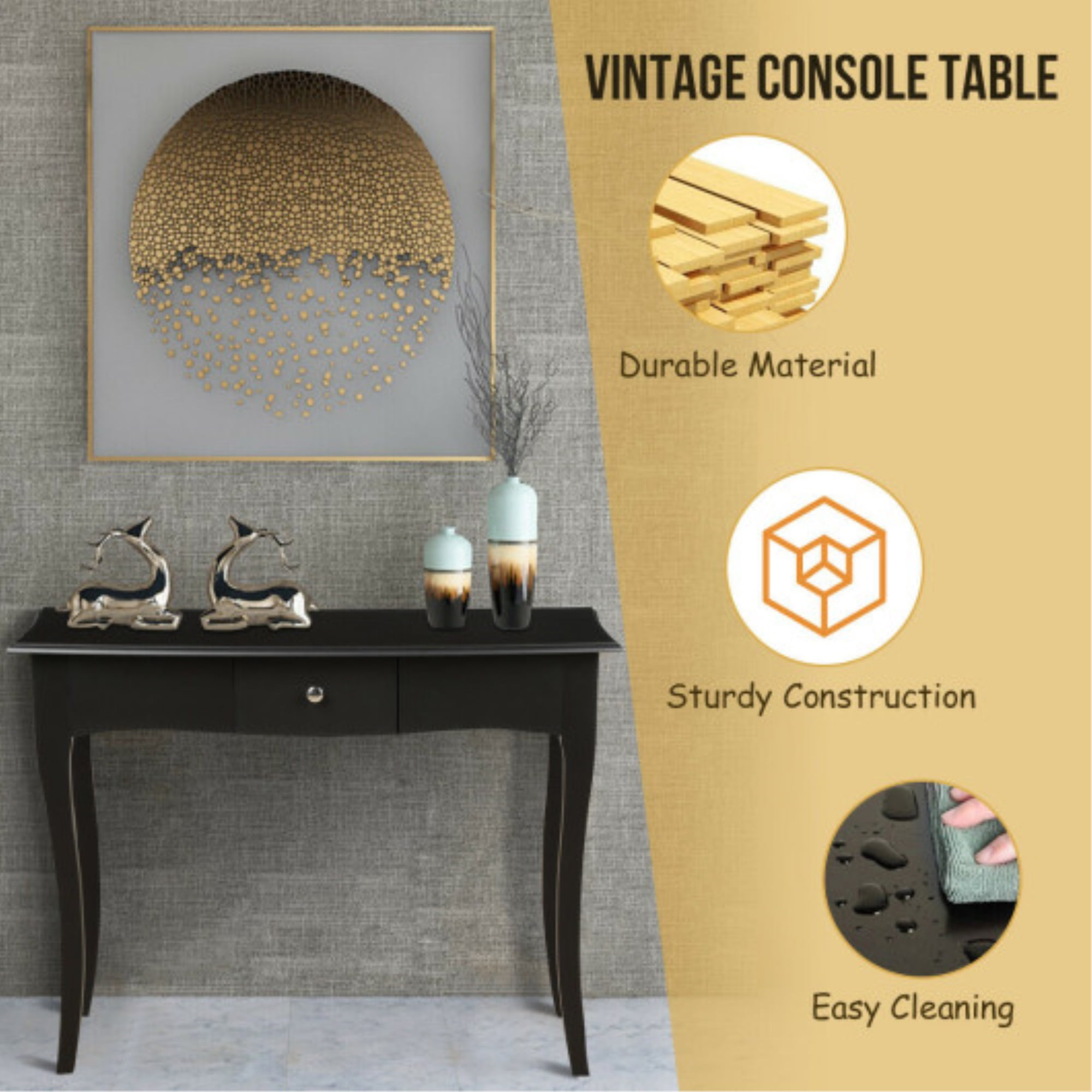 Exquisite Acacia Wood Console Table: Elegant, Durable, and Functional ...