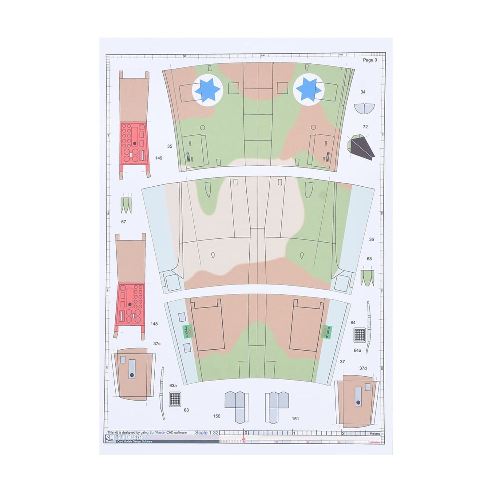 Exquisite American A-4 Skyhawk Fighter Paper Model Finished Size Great ...