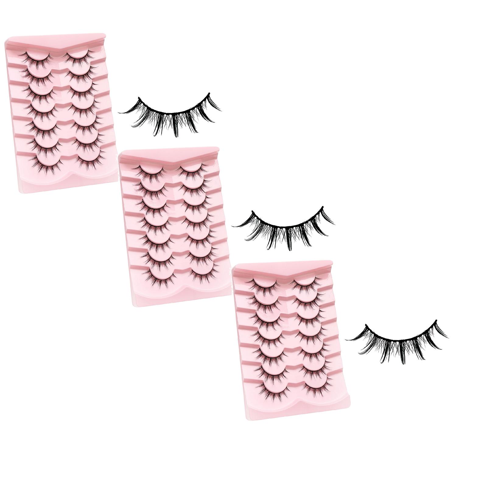 Exquisite Anime Artificial Lashes,7 Pairs Natural Look Artificial ...
