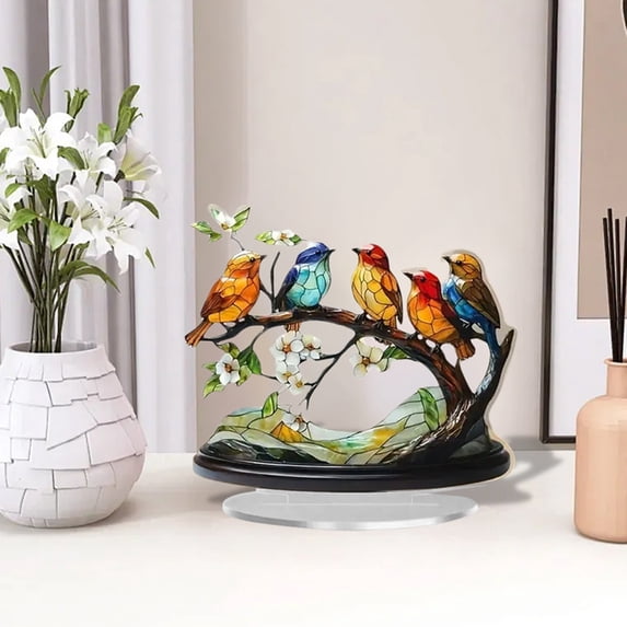Exquisite Bird Desktop Ornament Elegant Home Display Piece for Modern ...