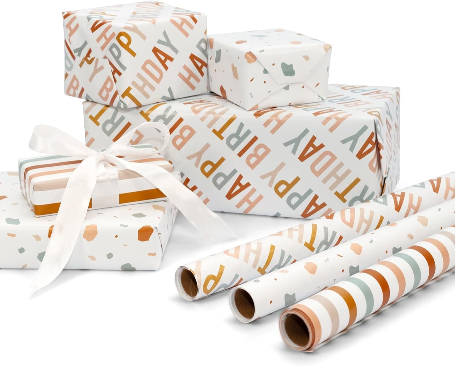 Exquisite Birthday Packaging Paper - A set of 3 high-quality Happy ...