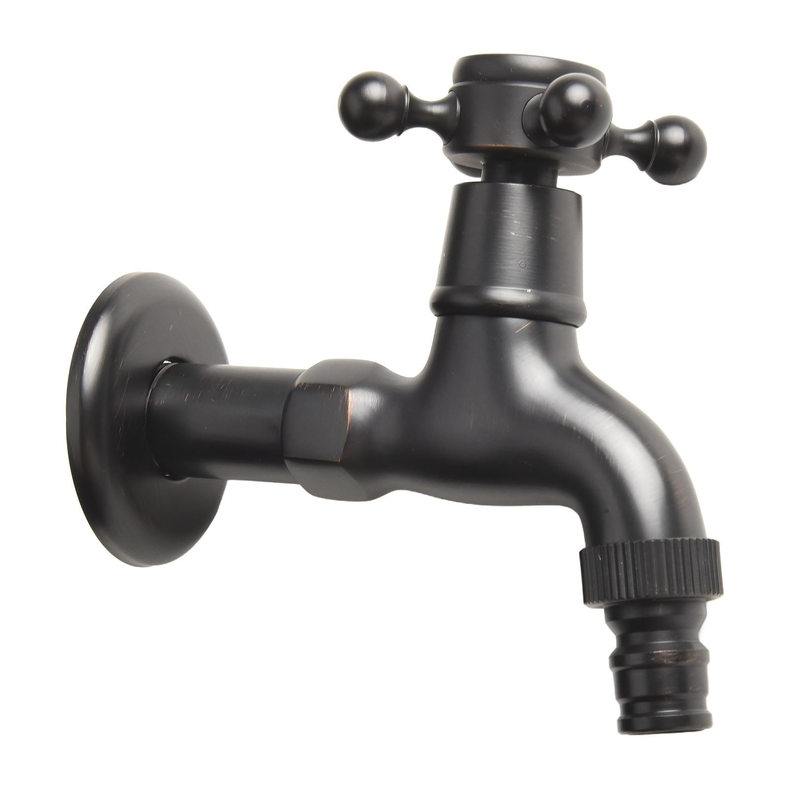 Exquisite Black Brass Tap for Washing Machines Wall Mount and Leak ...