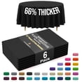 Exquisite Black Round Plastic Tablecloths, 84 Inch, 6 Count, 66% ...