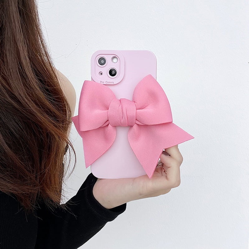 Exquisite Bow Phone Case, Red Bow Phone Case Christmas, Pink Bow Phone ...
