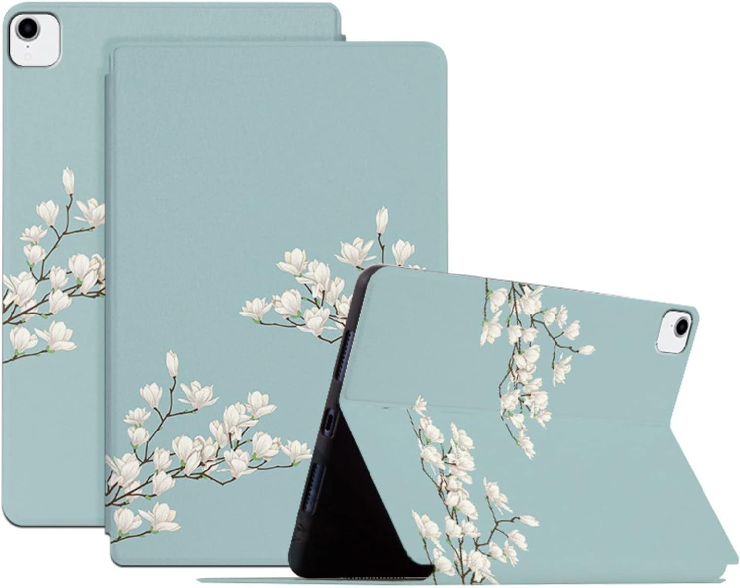 Exquisite Charming Flower PU Tablet Case Folio Stand Cover , for iPad 2 ...