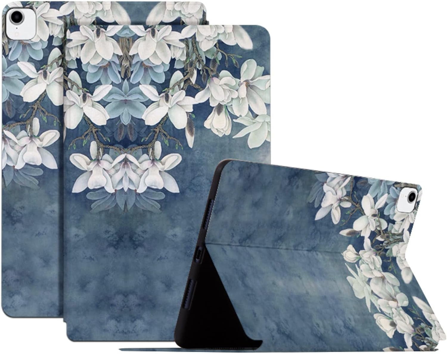 Exquisite Charming Flower PU Tablet Case Folio Stand Cover , for iPad ...