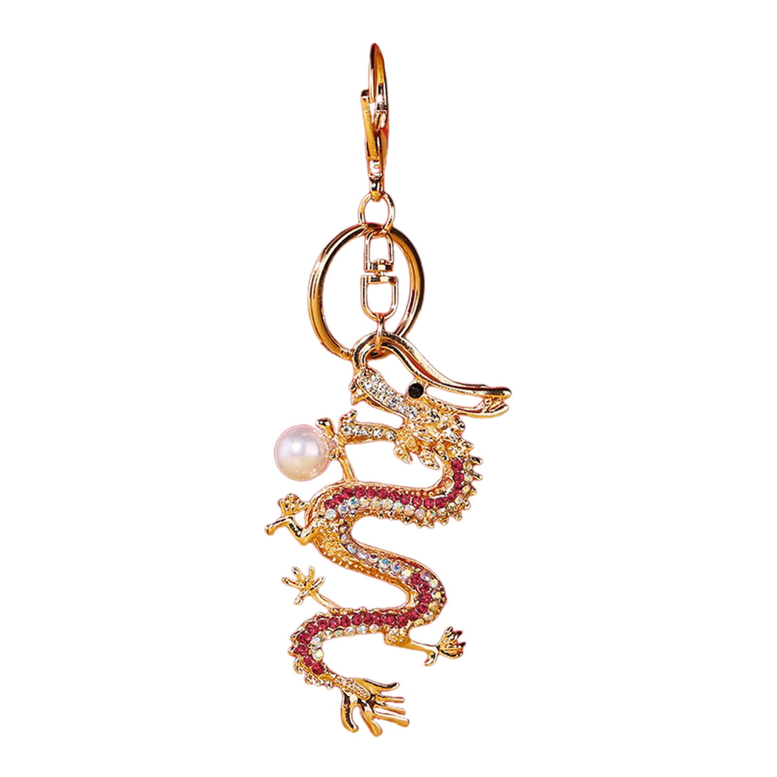 Exquisite Chinese Dragon Keychain High Grade Metal With Glistening ...
