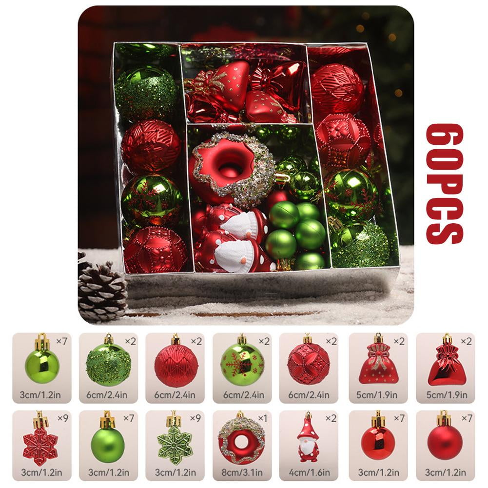 Exquisite Christmas Tree Decorative Ball Set with Elegant Designs, Made ...