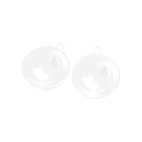 Clear Glass Baubles