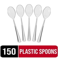 PLASTICPRO Heavy Duty Plastic Soup Spoons Disposable Silverware, 1000 ...