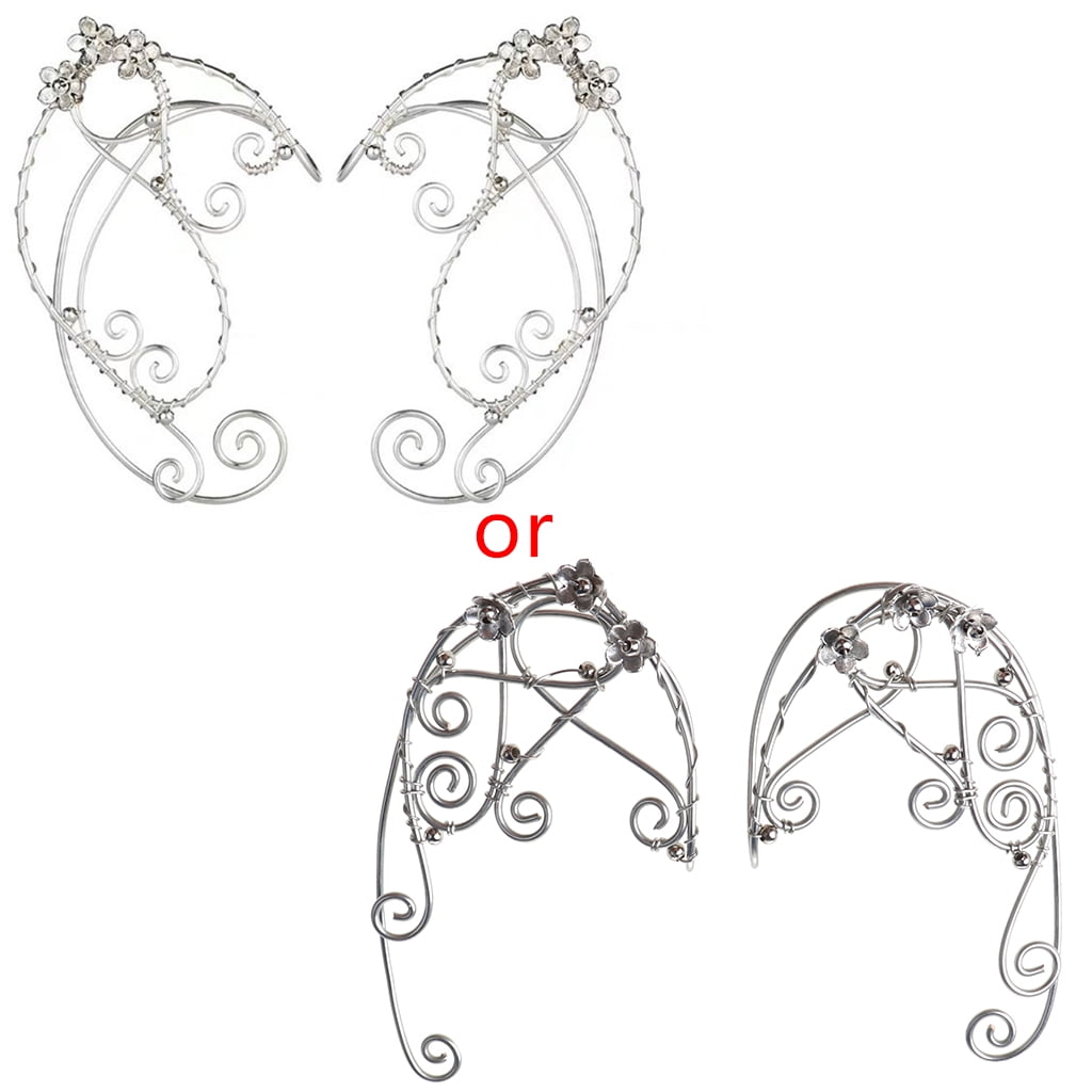 Exquisite Clip-on Earrings Elf Ear Cuff Elves Costume Fairy Wrap ...