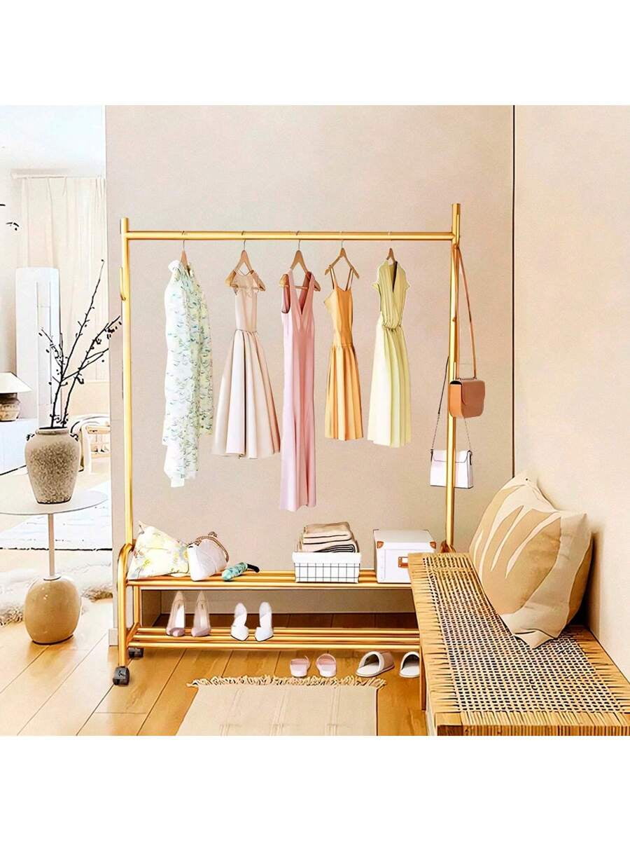 Exquisite Clothes Rail Rack, Hanging Clothes Rack With Wheels ...