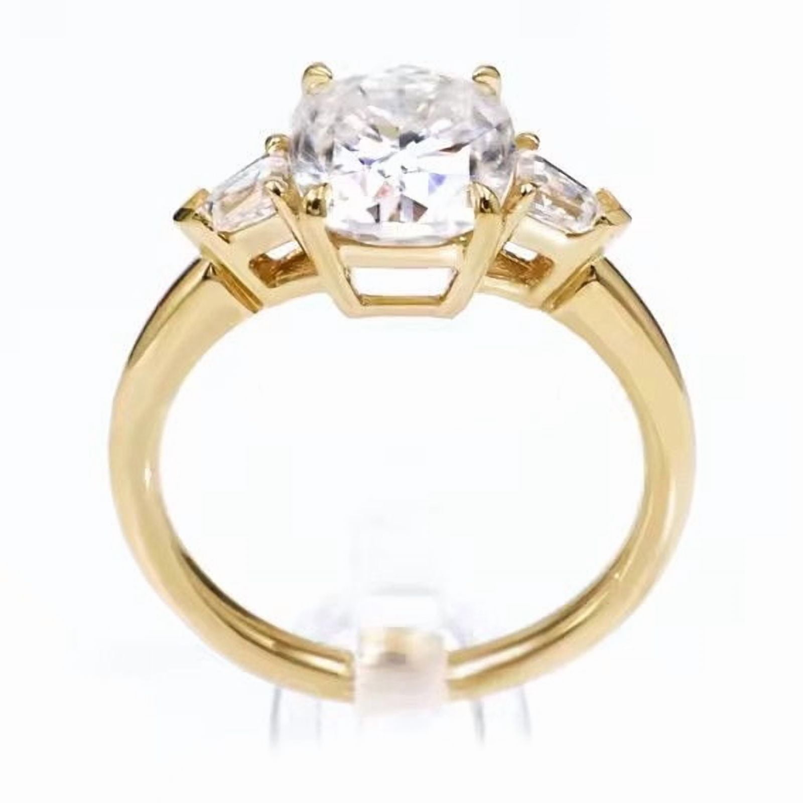 Exquisite Cushions Cut Lab Created Moissanite & Fancy Tapered Cut ...