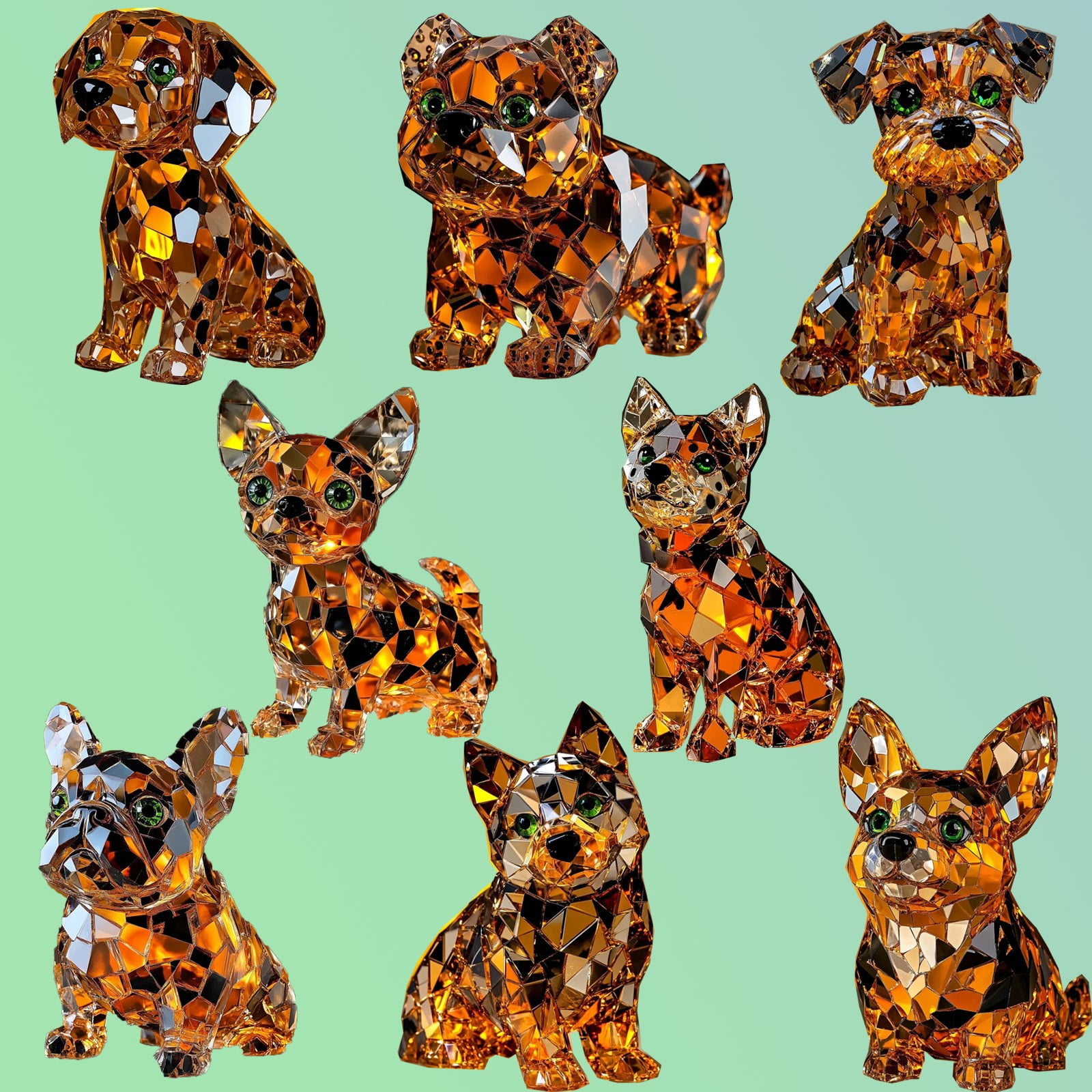 Exquisite Desktop Ornament Acrylic Dog Statue - Ideal Choice for Pet ...