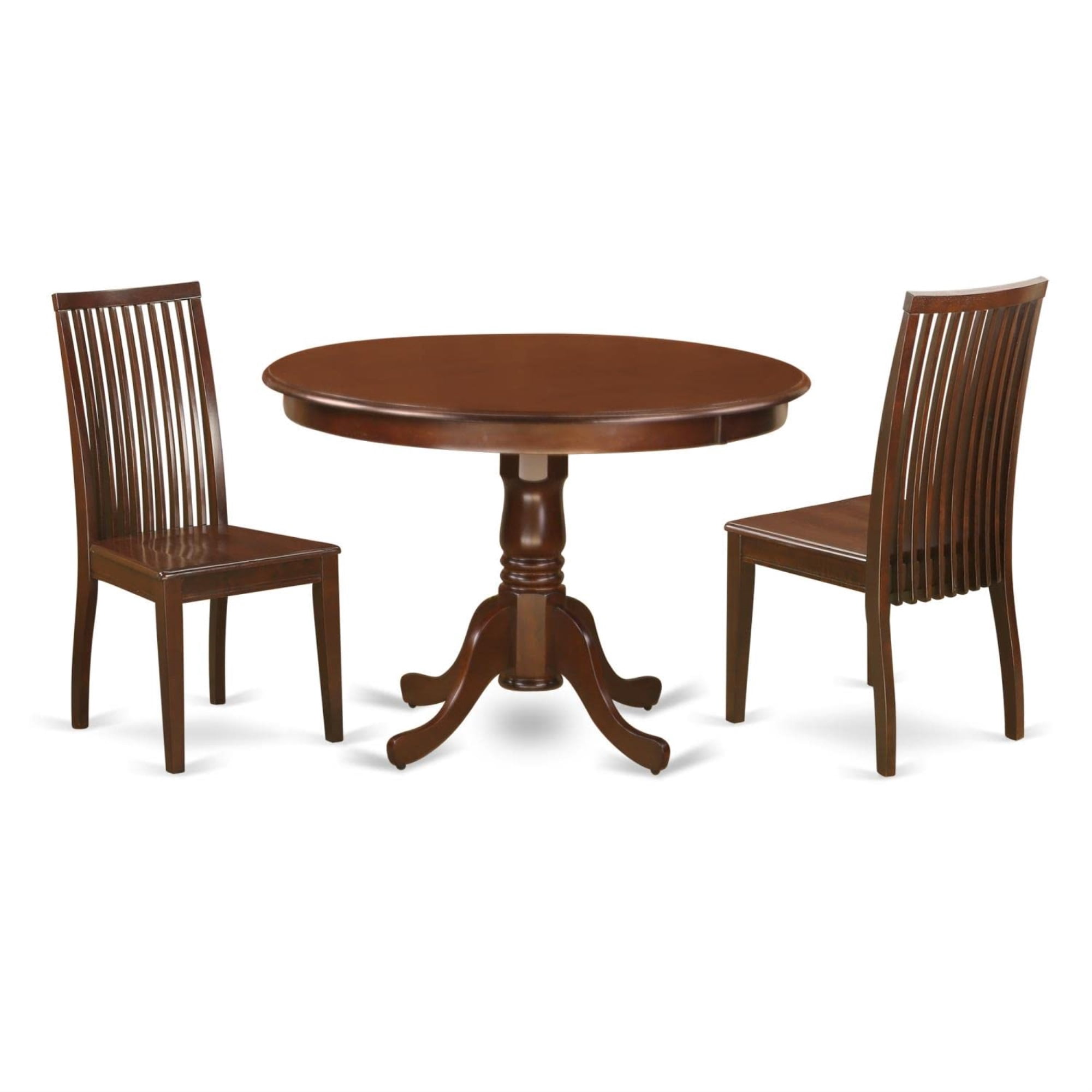 Exquisite Dining Set: Hardwood Table & Elegant Wooden Seat Chairs ...