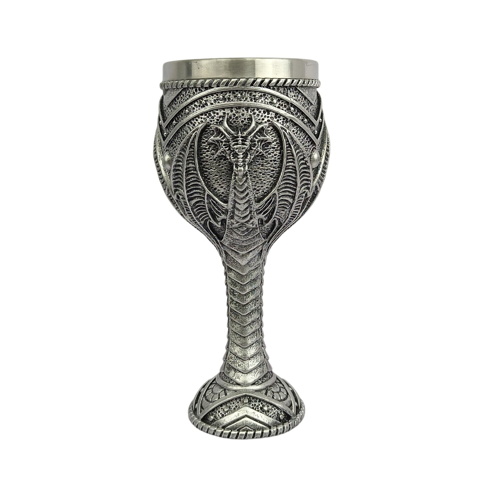 Exquisite Dragon Goblet Chalice Intricate Medieval Fantasy Design with ...