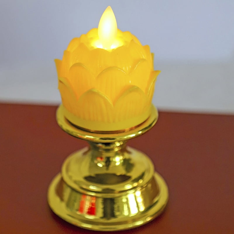 Exquisite Electric Buddha Lotus Light Battery Operated LED Holy Buddha ...