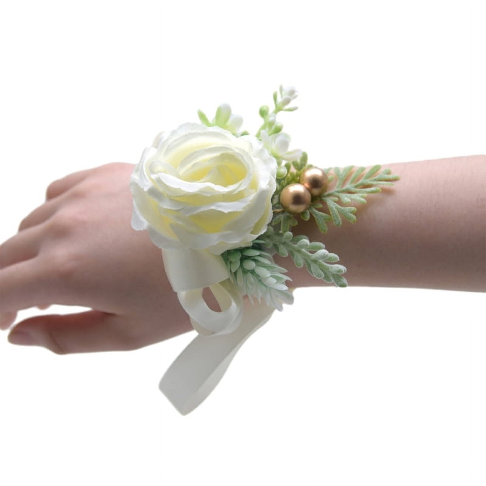 Exquisite Elegant Wedding Rose Wrist Corsages Enhances the Beauty of ...