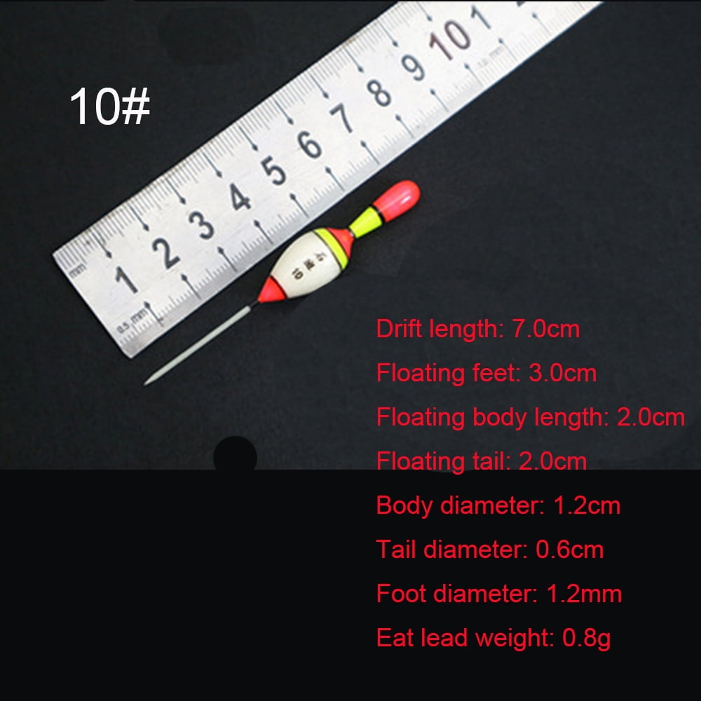 Exquisite Eye-catching Portable Thick tail Fishing Floats Balsa Wood ...