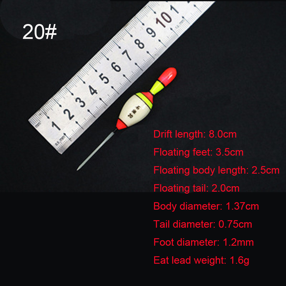 Exquisite Eye-catching Portable Thick tail Fishing Floats Balsa Wood ...