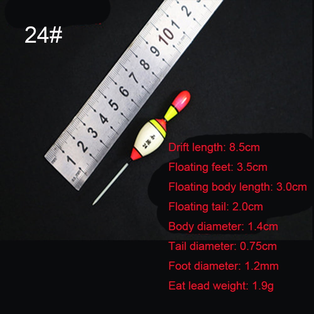 Exquisite Eye-catching Portable Thick tail Fishing Floats Balsa Wood ...